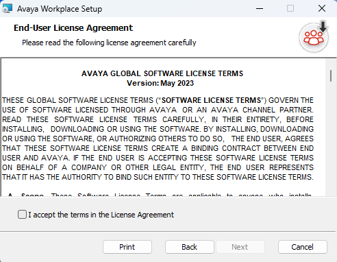 Avaya Workplace Desktop Softphone Installation – Bloomfield Township